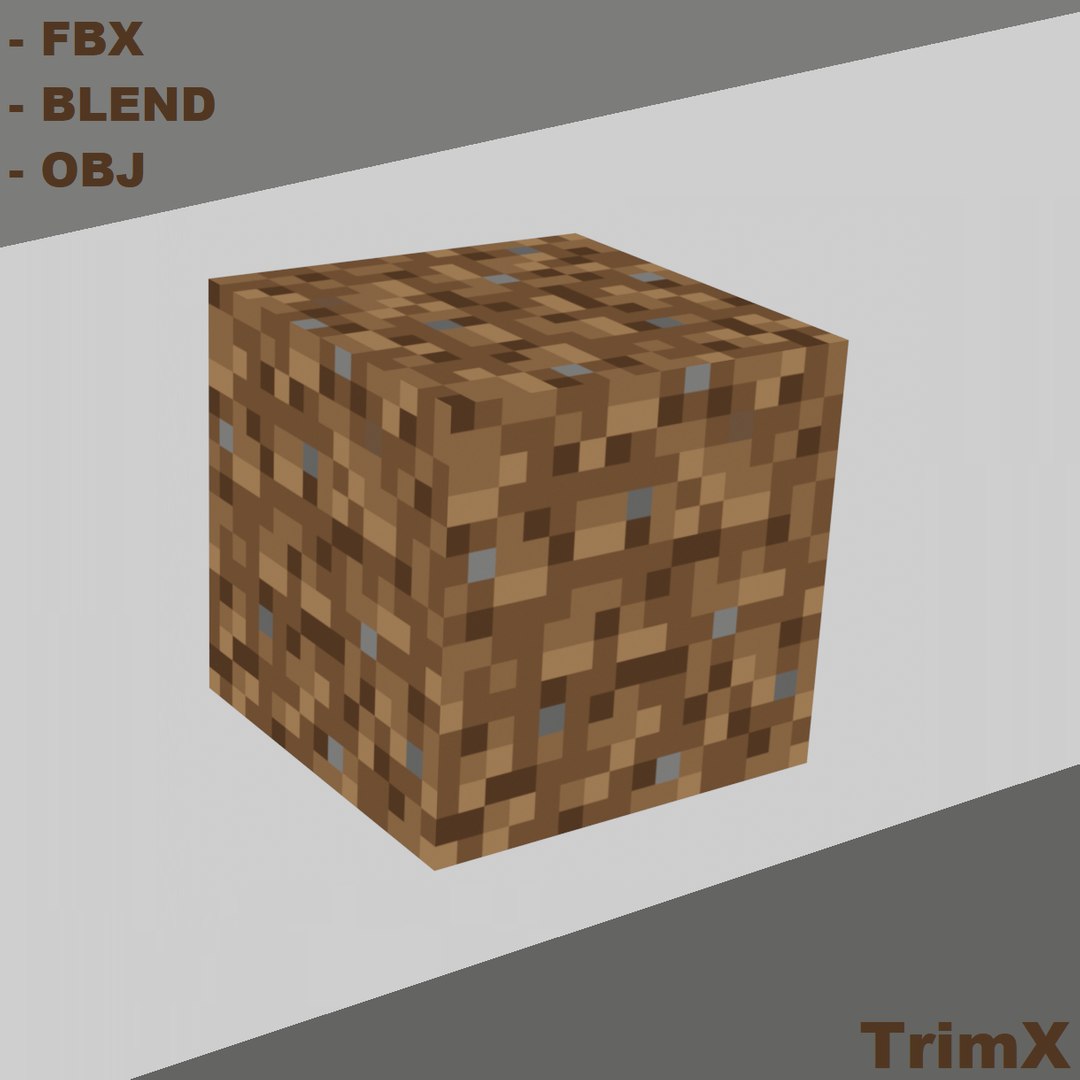 Dirt Block Minecraft Modelo 3D - TurboSquid 1984940