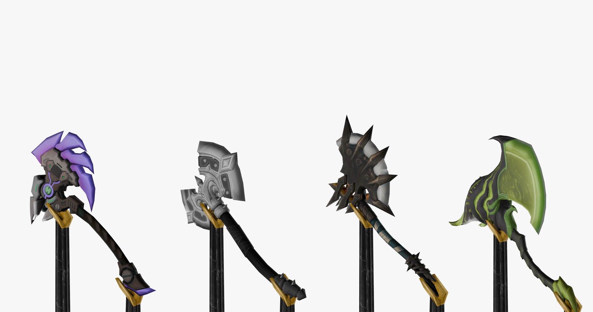 3D 20 STYLIZED AXE MODELS PACK 1 - LOW POLY - TurboSquid 2198018