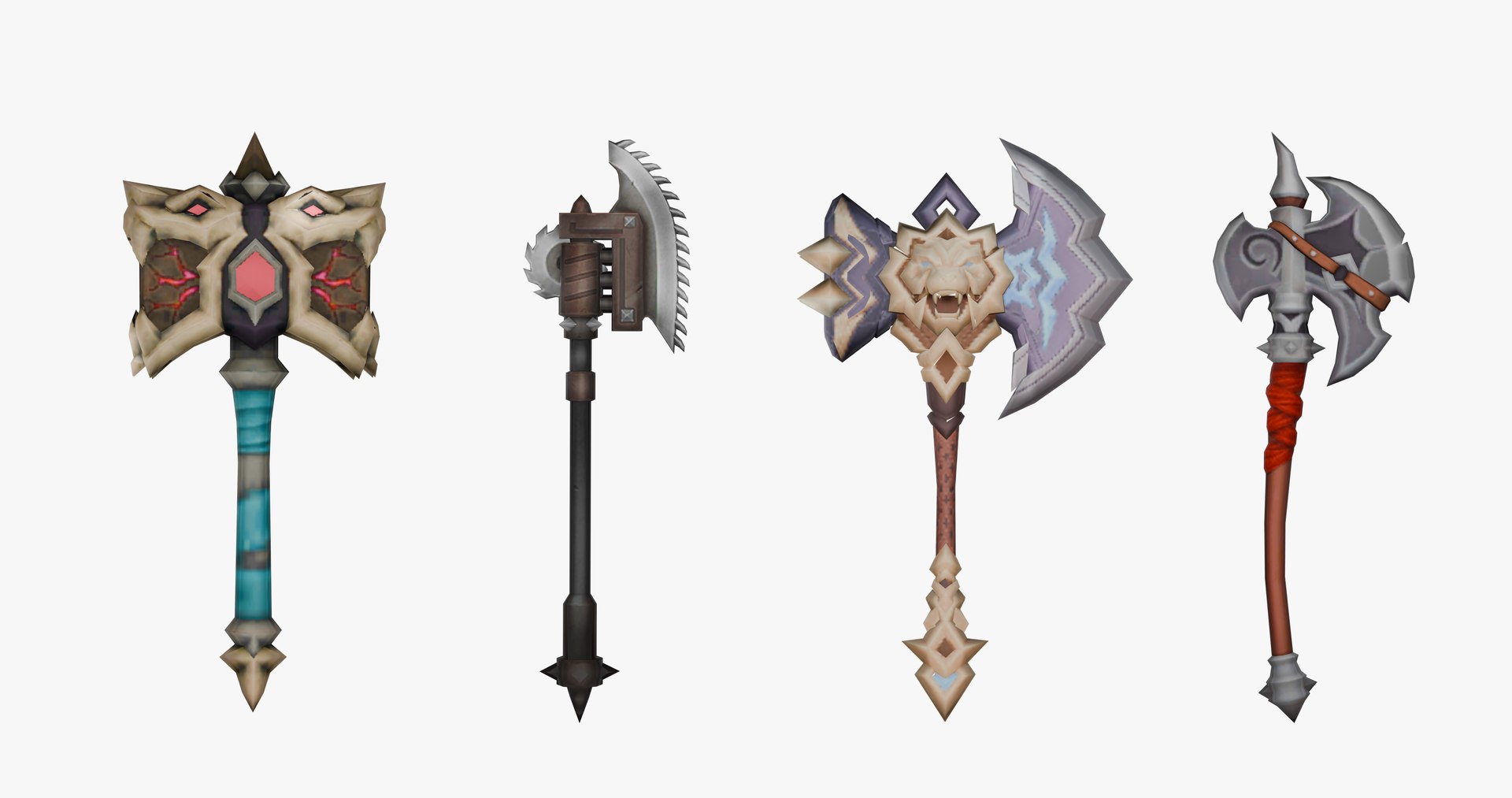 3D 20 STYLIZED AXE MODELS PACK 1 - LOW POLY - TurboSquid 2198018