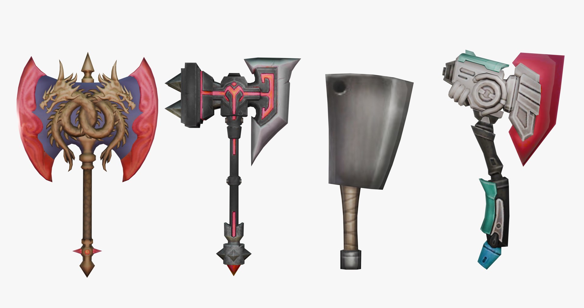 3D 20 STYLIZED AXE MODELS PACK 1 - LOW POLY - TurboSquid 2198018