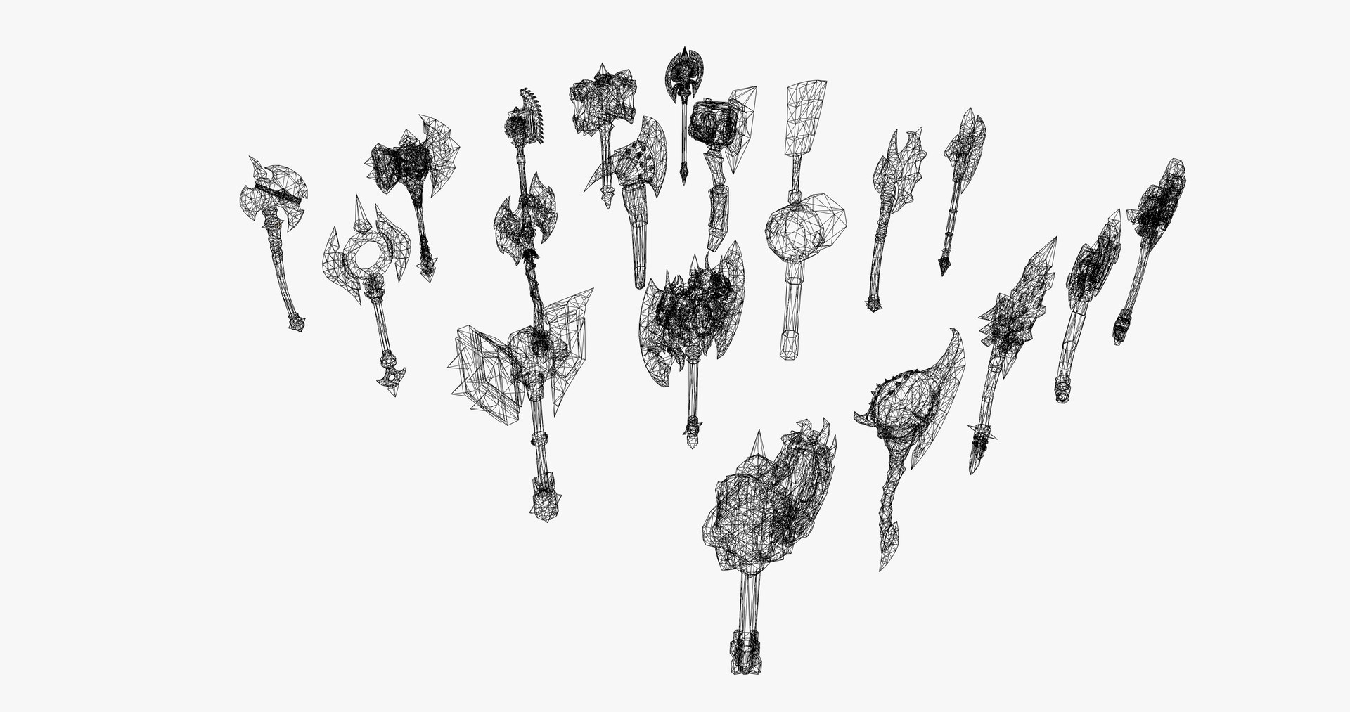 3D 20 STYLIZED AXE MODELS PACK 1 - LOW POLY - TurboSquid 2198018