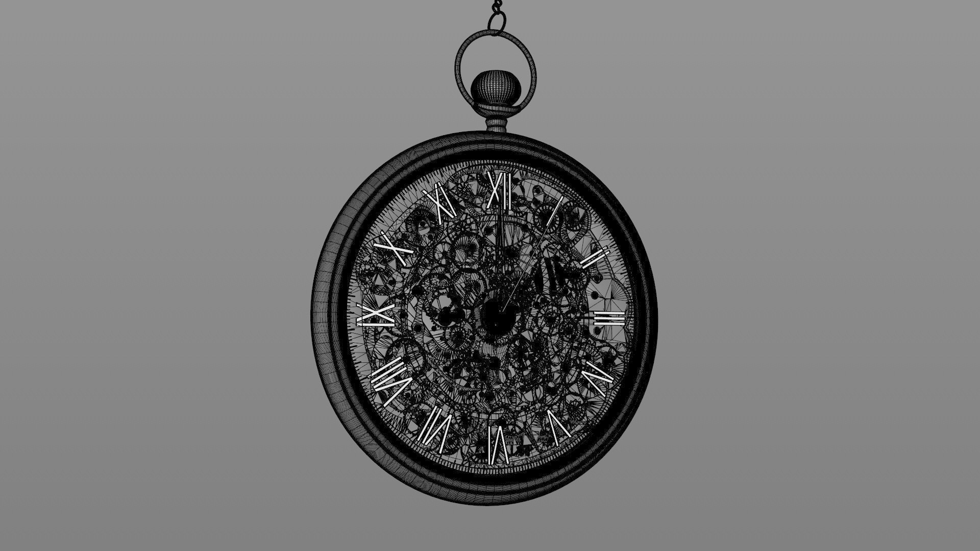 3d obj pocket watch animation