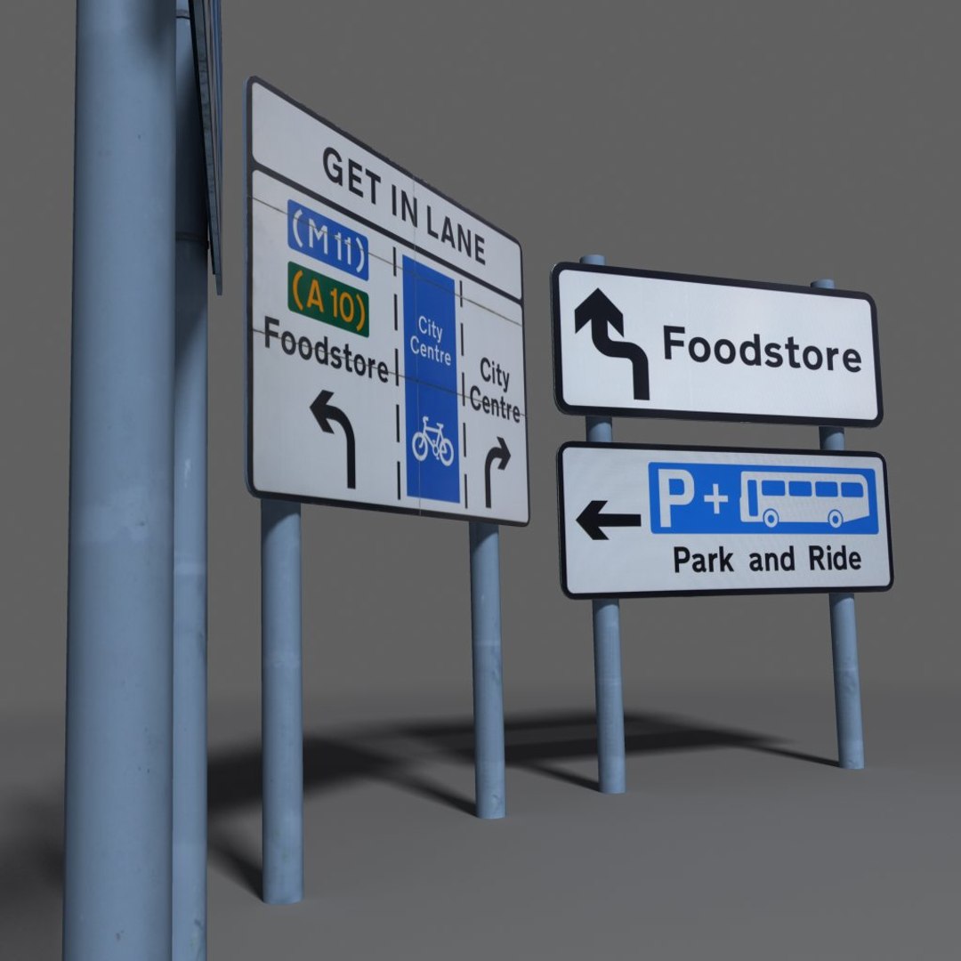 3d Model Road Sign Coz110113675