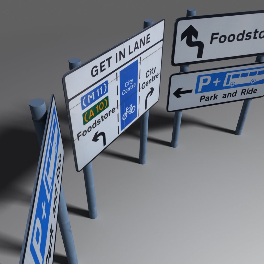 3d Model Road Sign Coz110113675