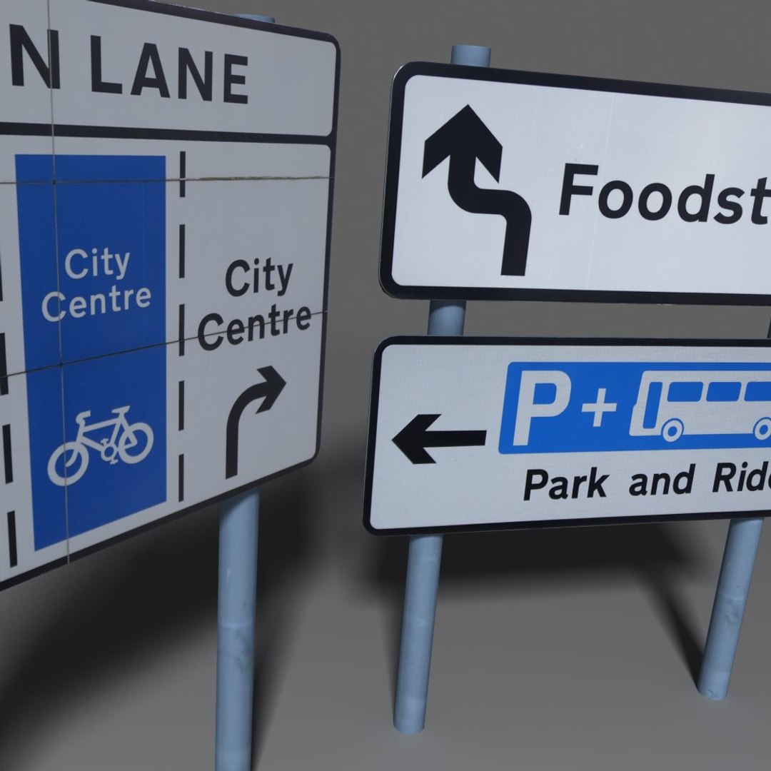 3d Model Road Sign Coz110113675