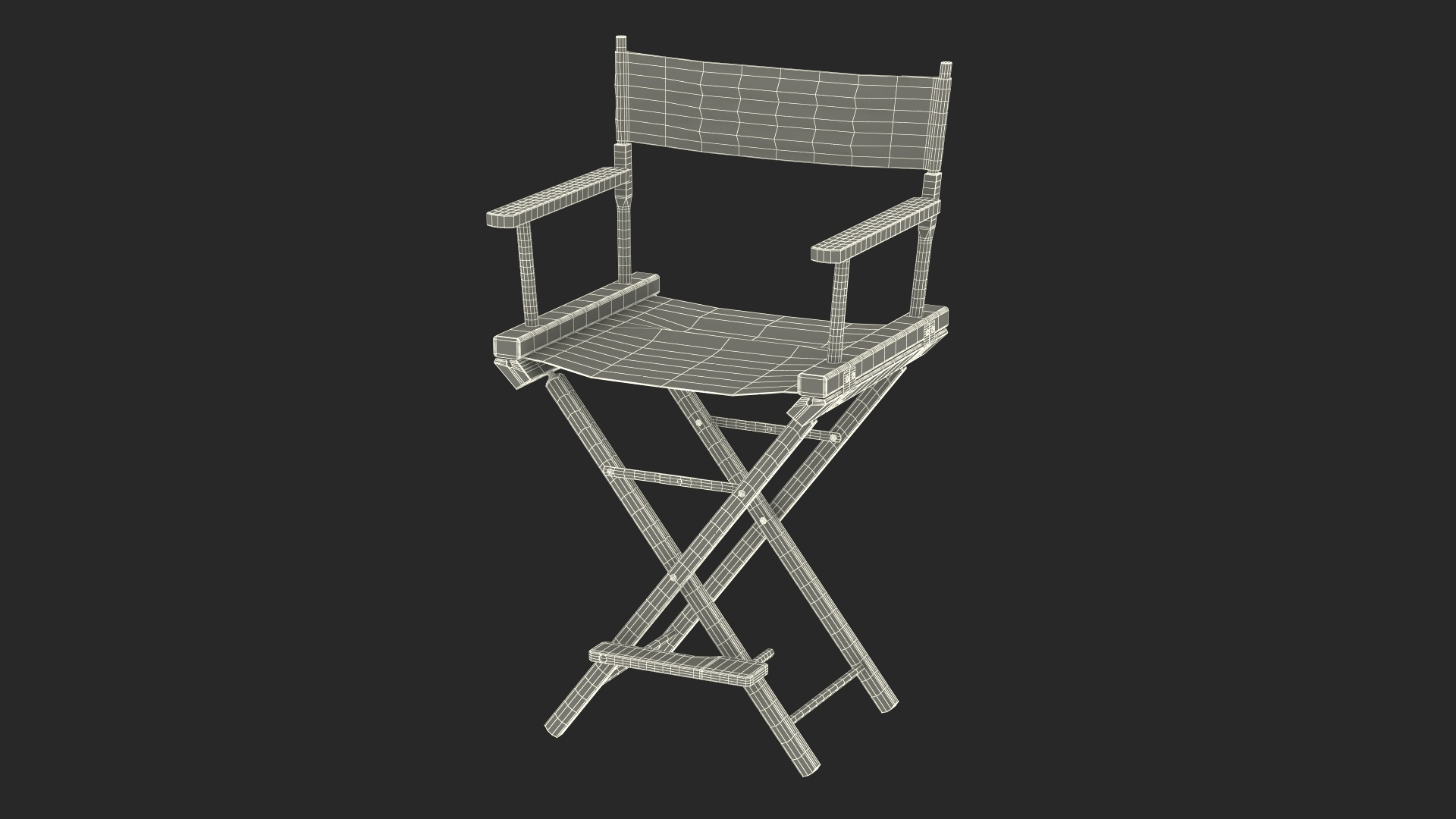 Classic Directors Foldable Chair 3D Model - TurboSquid 2214166