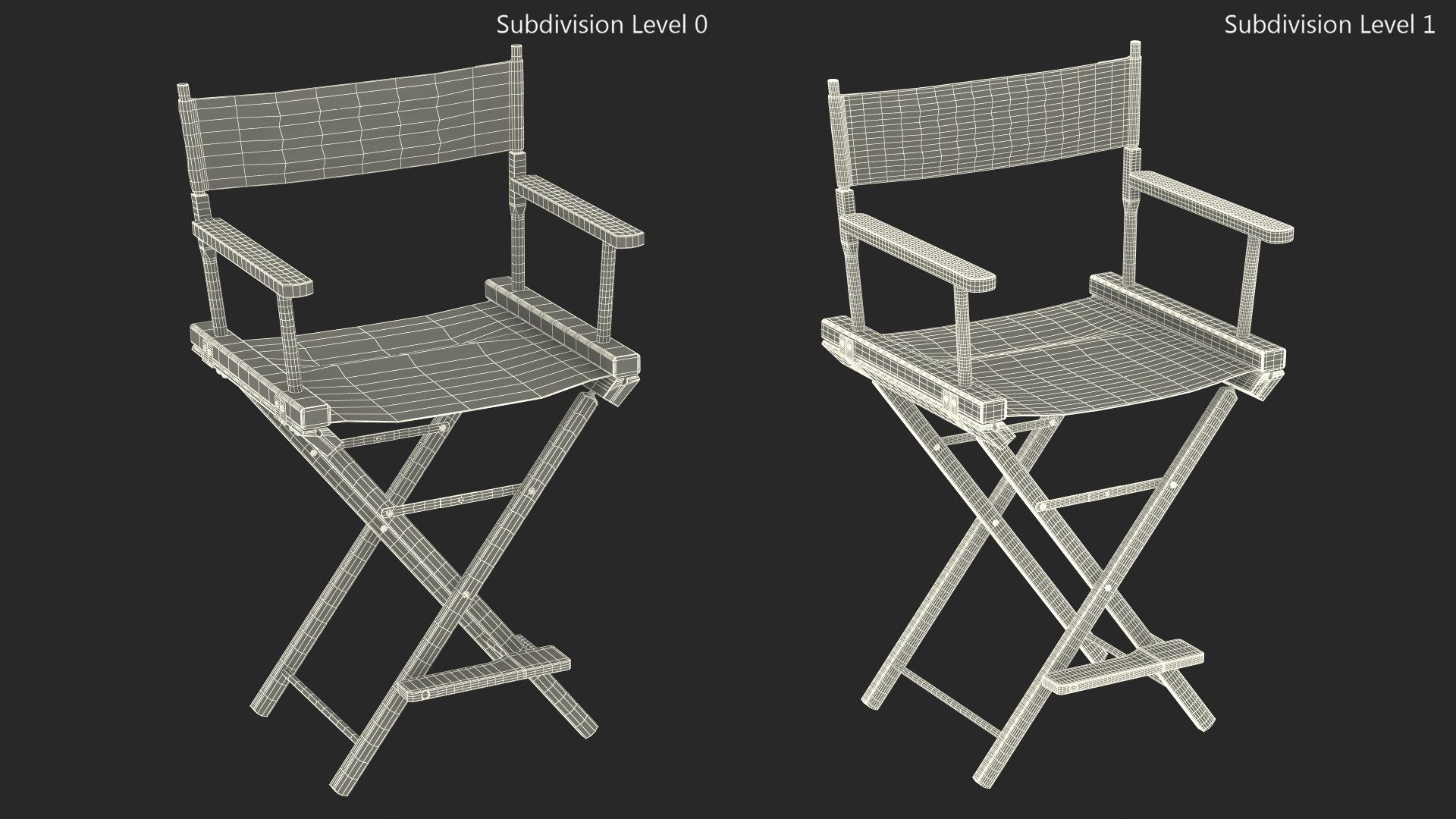 Classic Directors Foldable Chair 3D Model - TurboSquid 2214166