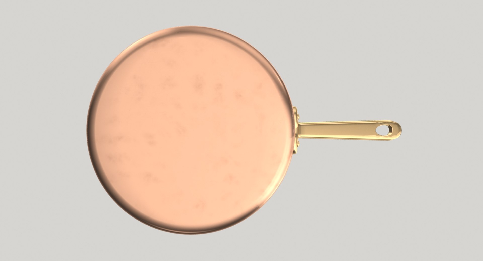 Copper Cooking Pot 3d Model