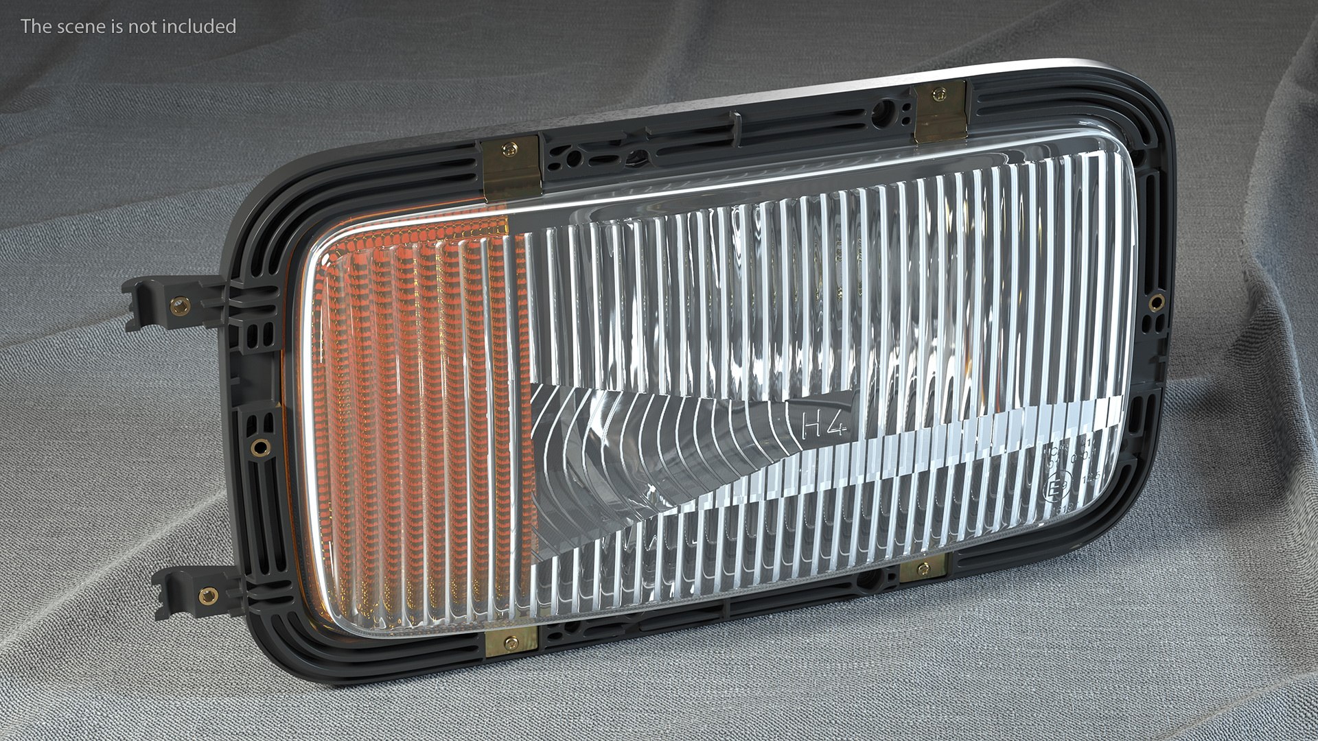 Rectangular Halogen H4 Truck Headlight Set 3D model - TurboSquid 1834149