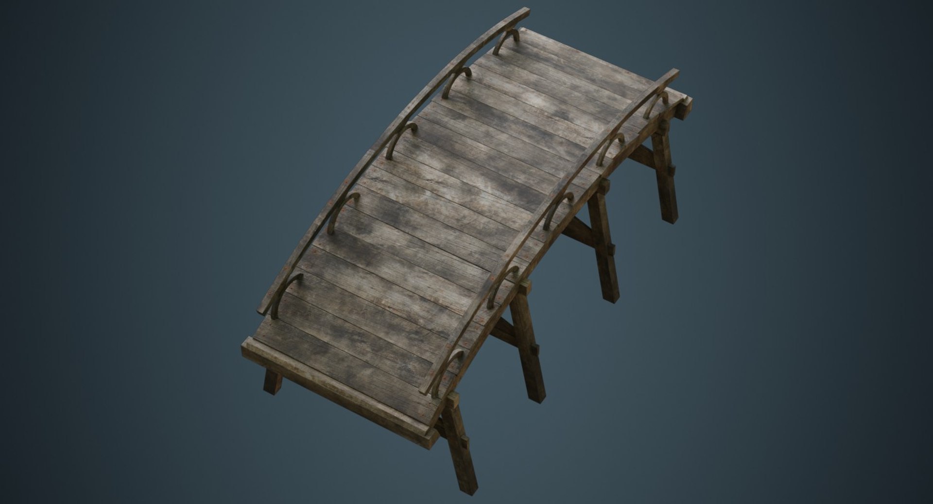 Plank Bridge 1b 3D Model - TurboSquid 1519237