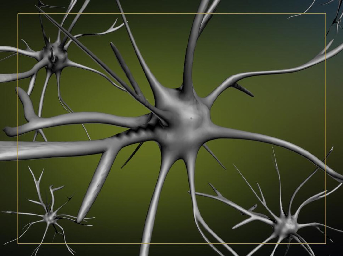 3D Neurons Cells Medical Animation - TurboSquid 1639924