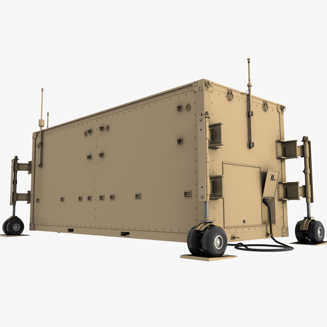 Uav Drone Control Container 3d 3ds