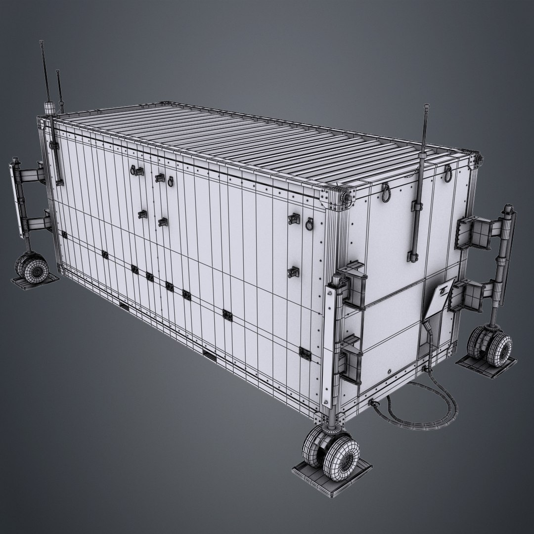 Uav Drone Control Container 3d 3ds