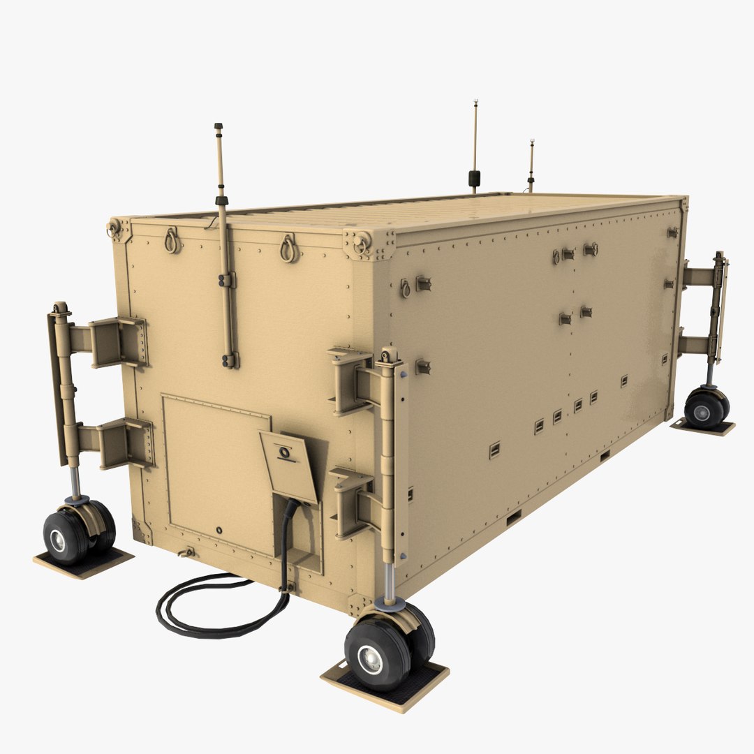 Uav Drone Control Container 3d 3ds
