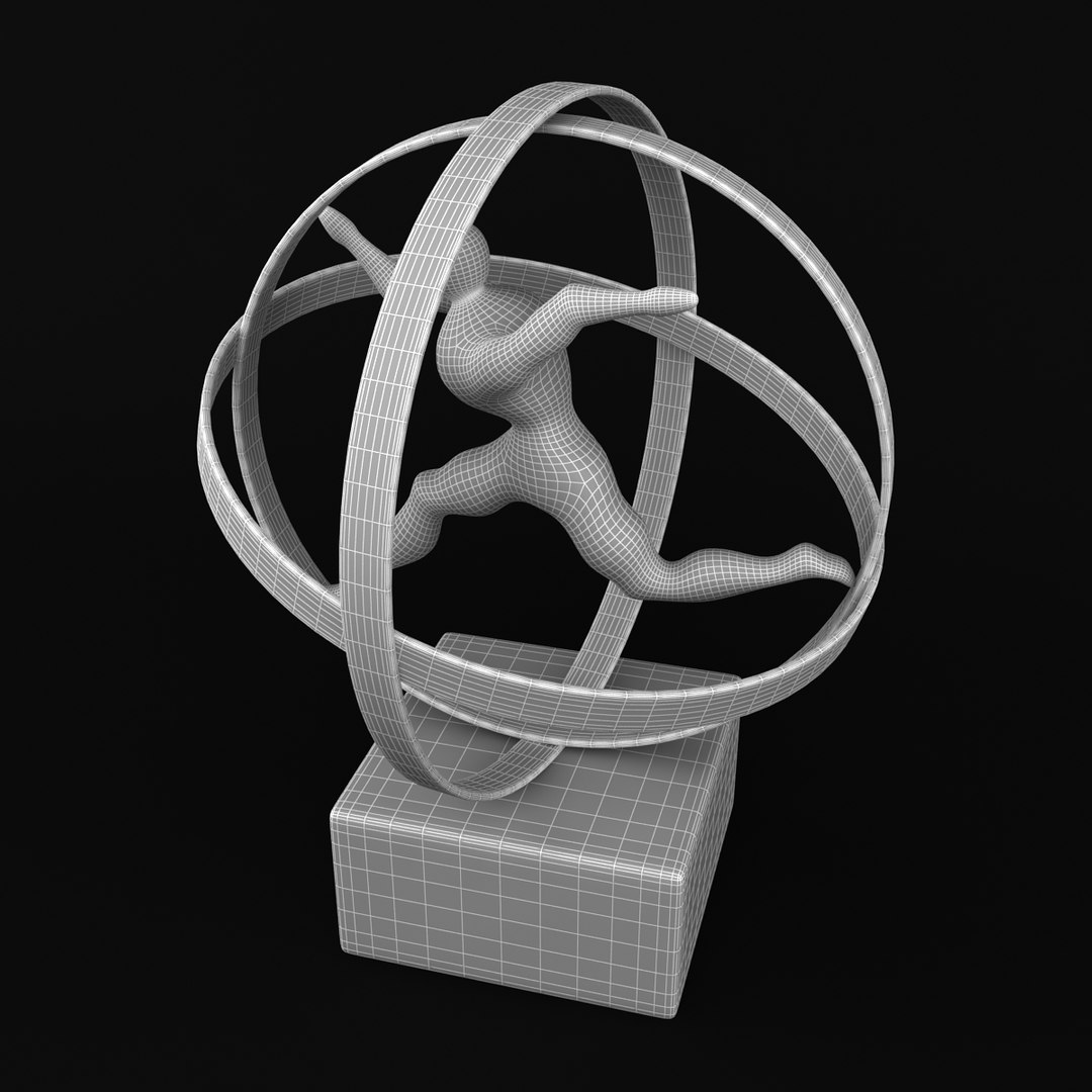 abstract man sculpture 3d 3ds