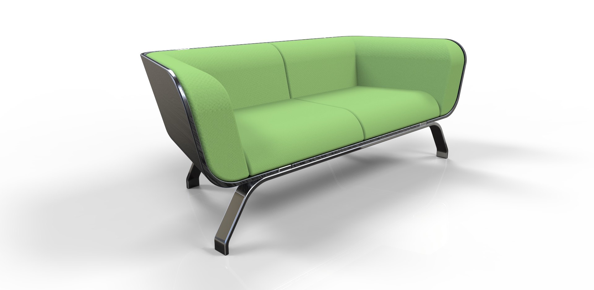 3d Model Love Seat