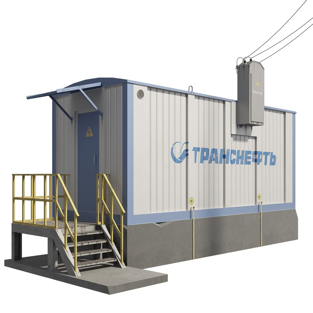 Electric Box Transneft 3D Model - TurboSquid 1575968