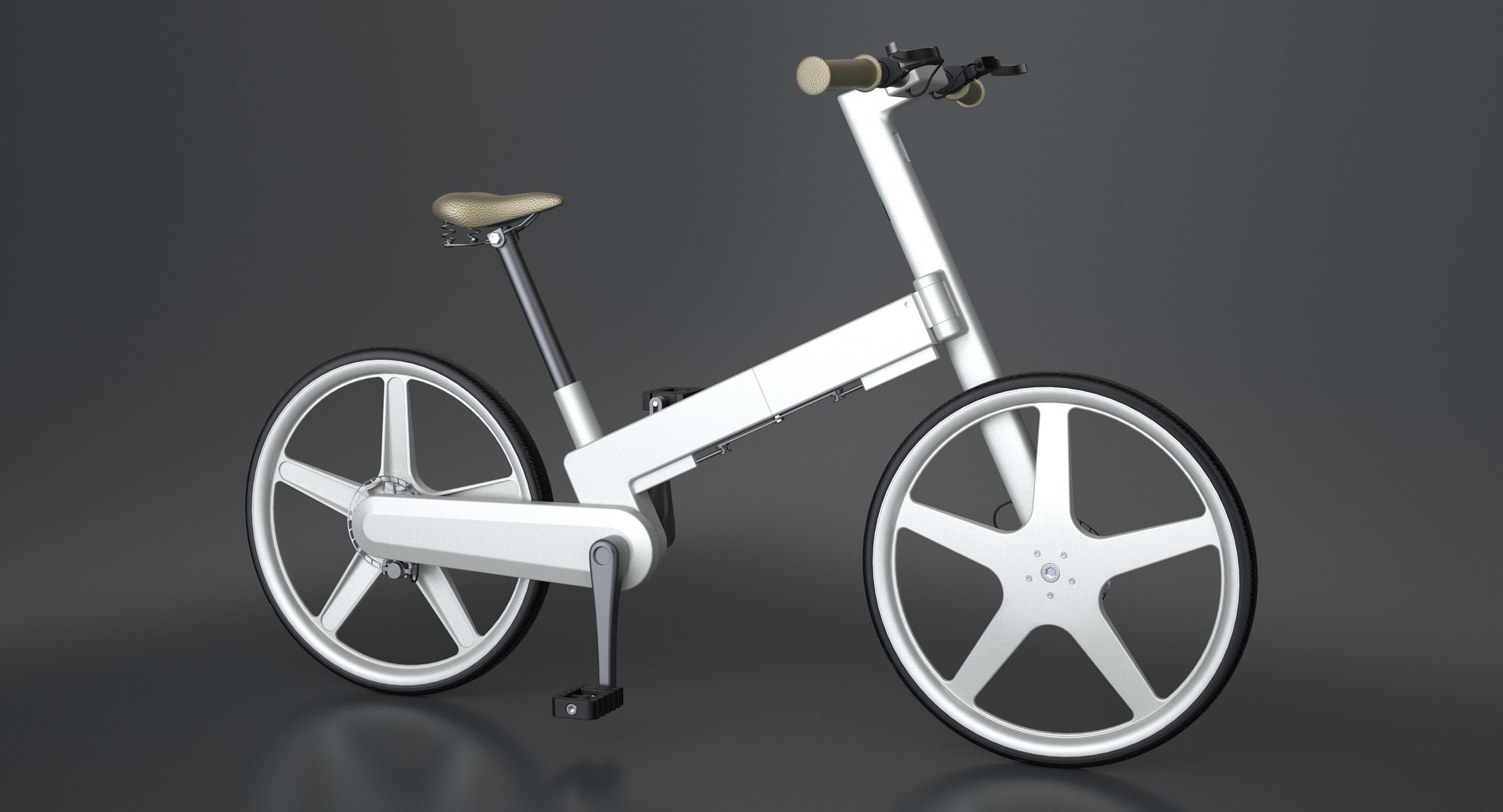 Photoreal Folding Bicycle 3d Model