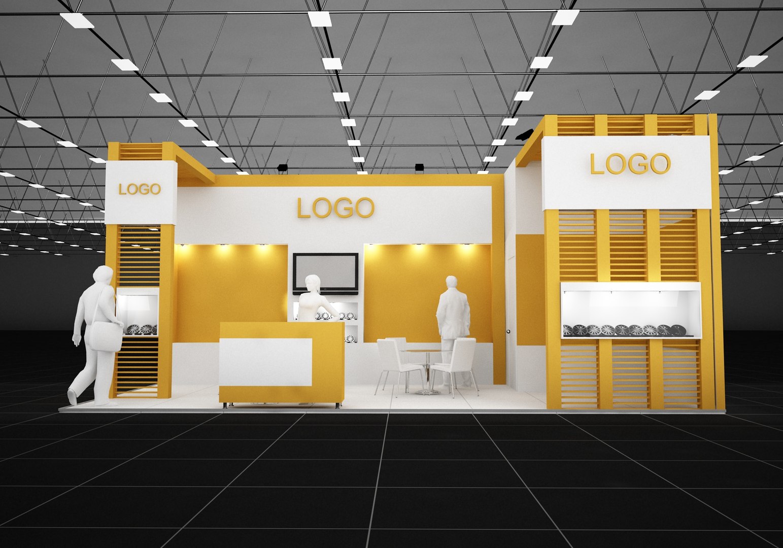 Exhibition Stand Model - TurboSquid 2071088