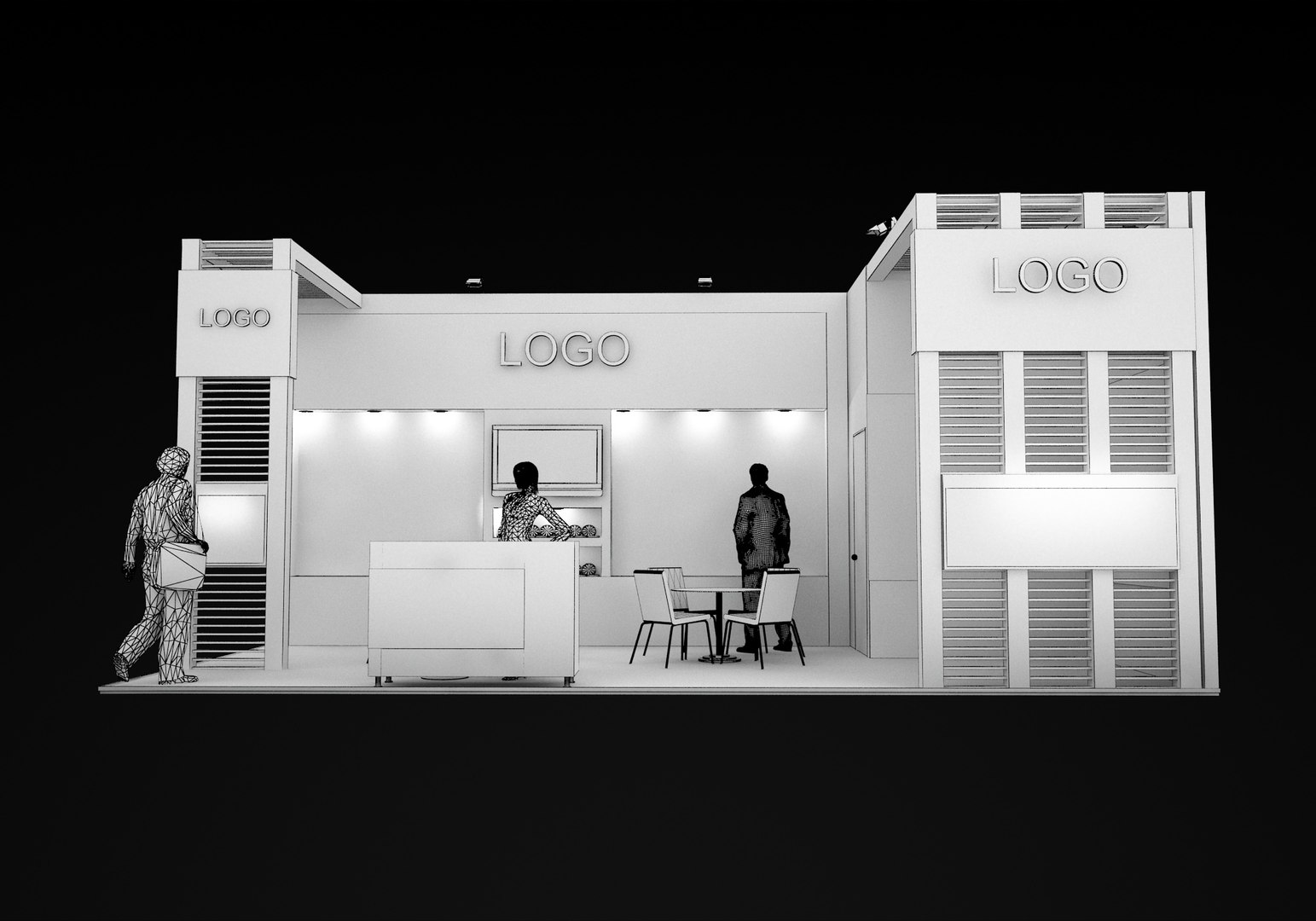 Exhibition Stand Model - TurboSquid 2071088