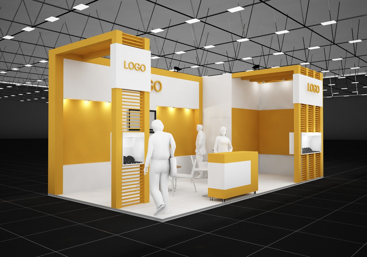 Exhibition Stand Model - TurboSquid 2071088