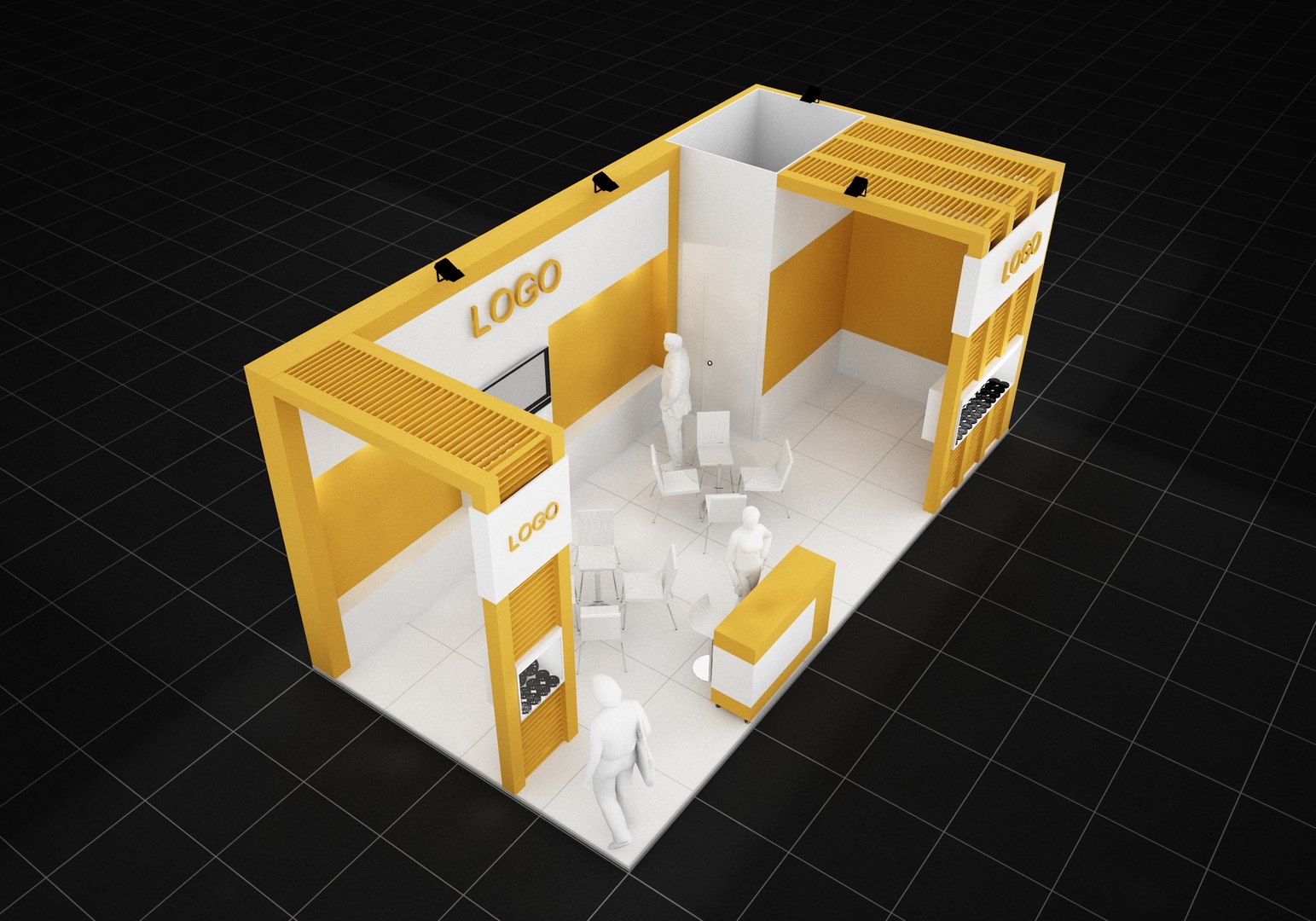 Exhibition Stand Model - TurboSquid 2071088