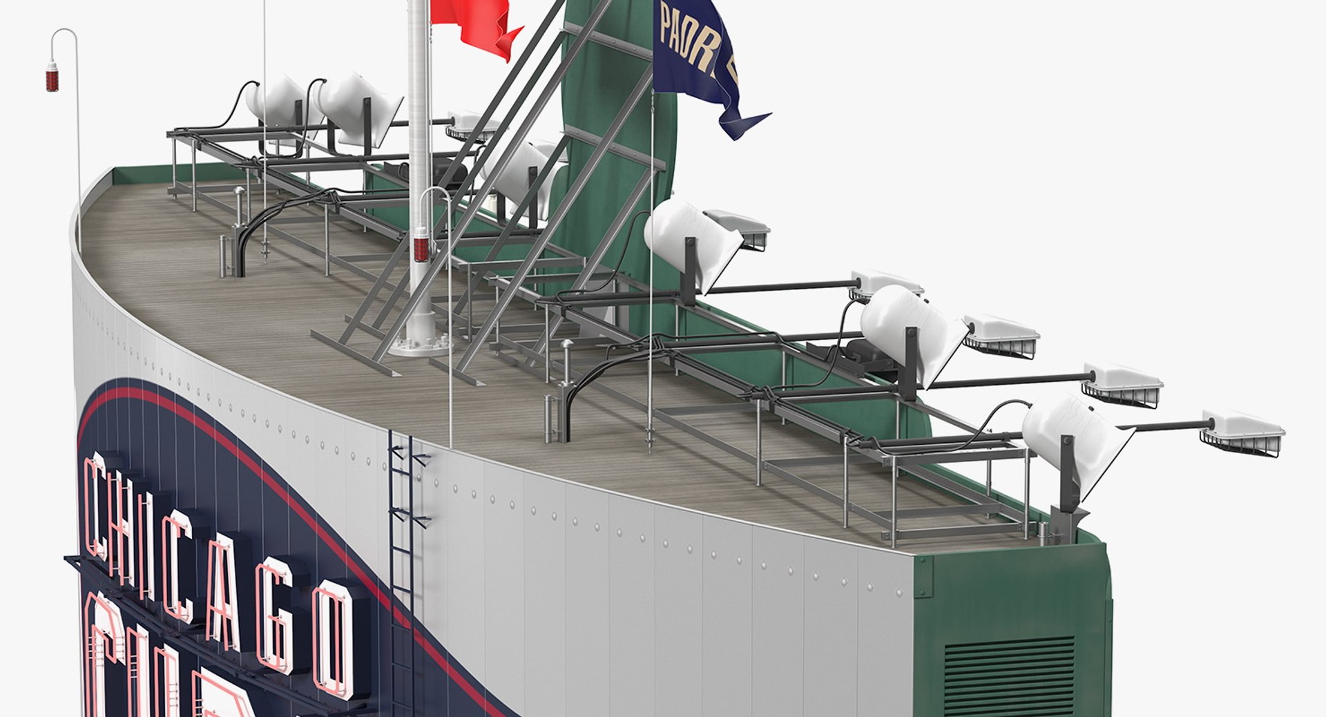 3D wrigley field scoreboard - TurboSquid 1395879