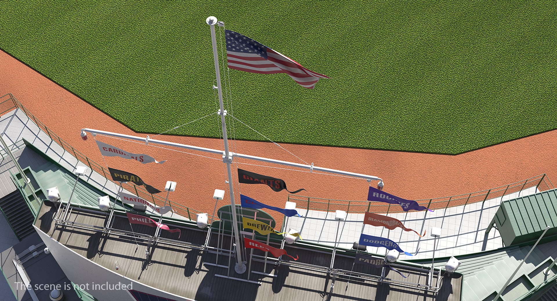 3D wrigley field scoreboard - TurboSquid 1395879