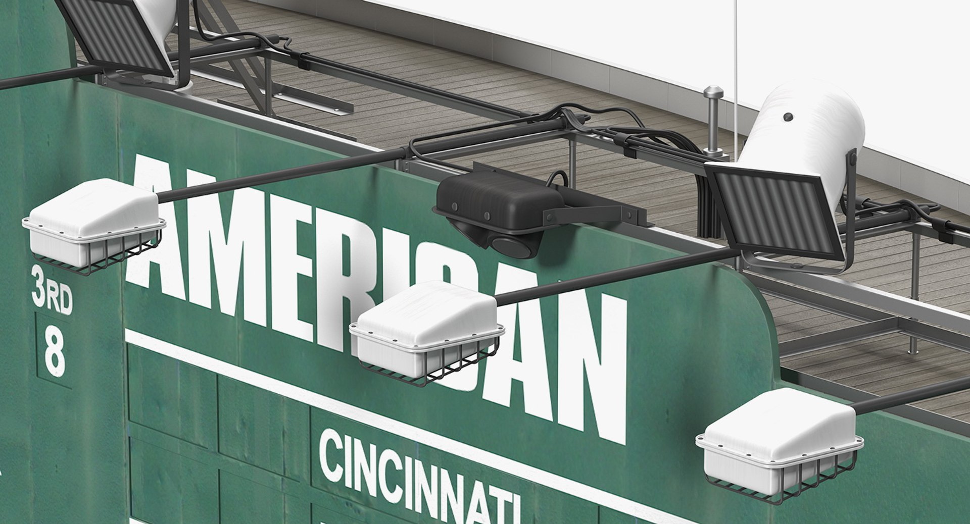 3D wrigley field scoreboard - TurboSquid 1395879