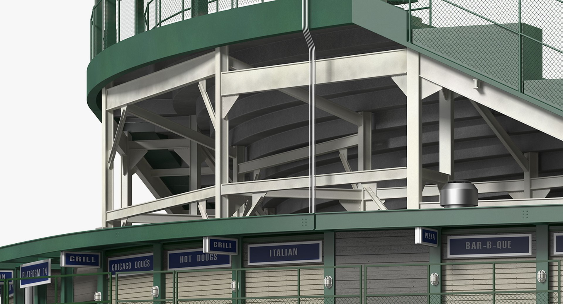 3D wrigley field scoreboard - TurboSquid 1395879