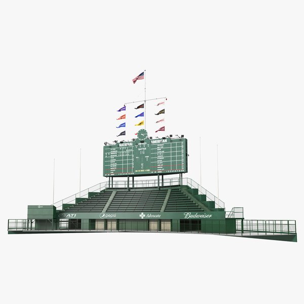 baseball scoreboard 2 3d model