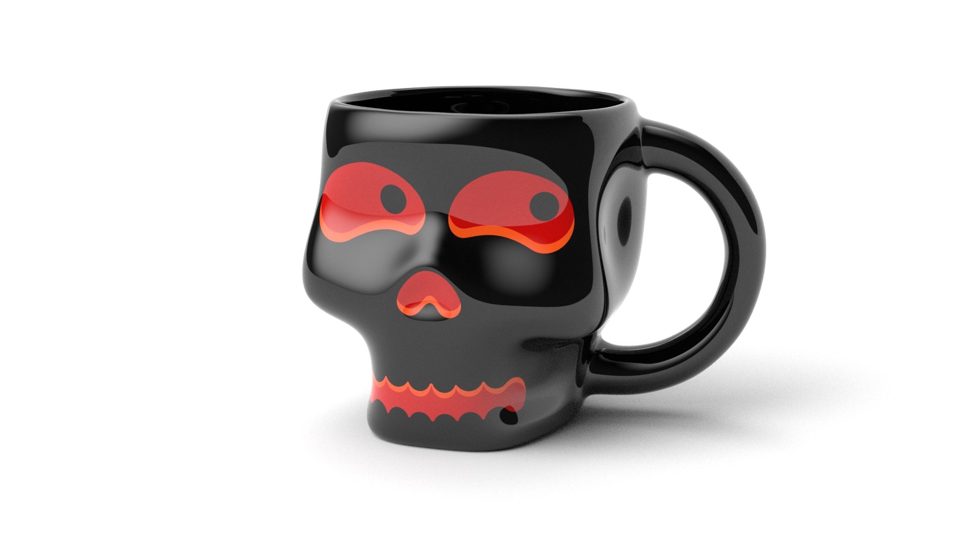 3D Skull Mug - TurboSquid 1764638