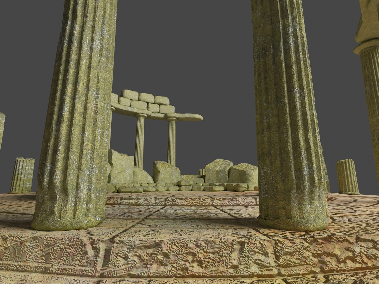 Temple Ruins 1 Model - TurboSquid 2070919