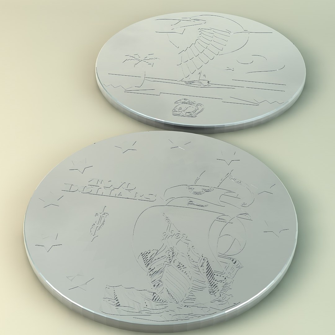 coin 3d model