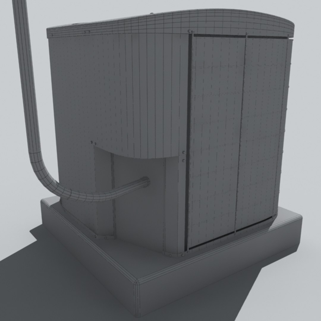 ac unit air conditioning 3d model
