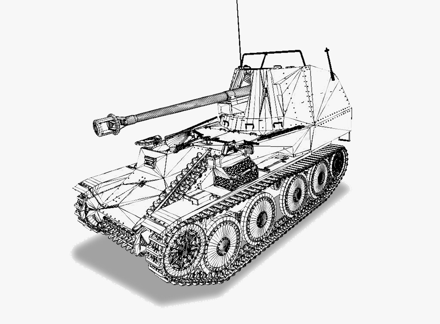 Tank Marder 3d Model