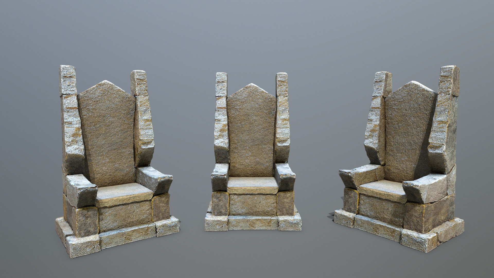 Stone Throne 3D Model - TurboSquid 2261555