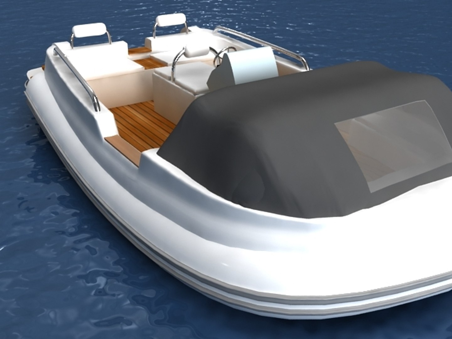 3d inflatable boat model