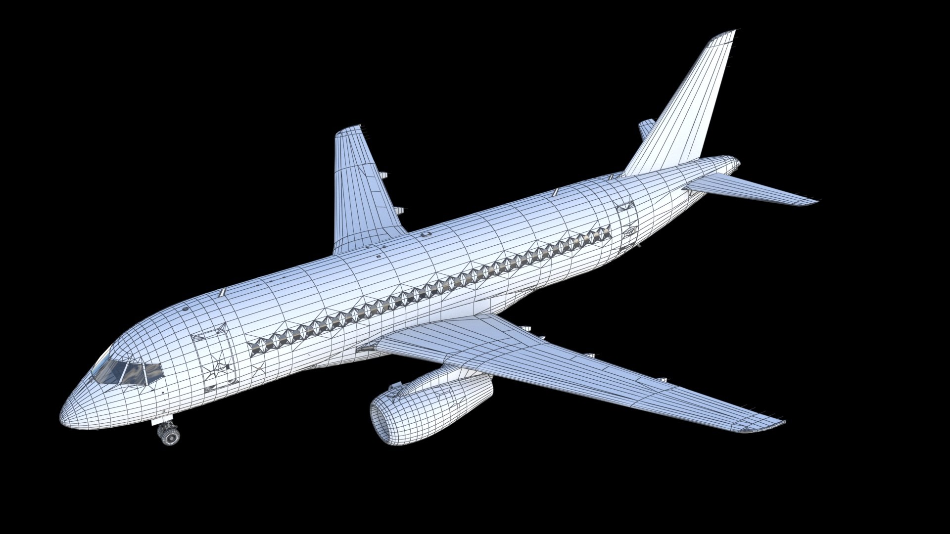 Sukhoi Superjet 100 3D Model - TurboSquid 2258810