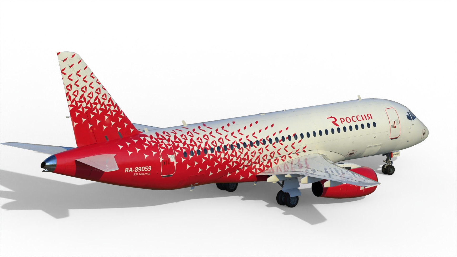 Sukhoi Superjet 100 3D Model - TurboSquid 2258810