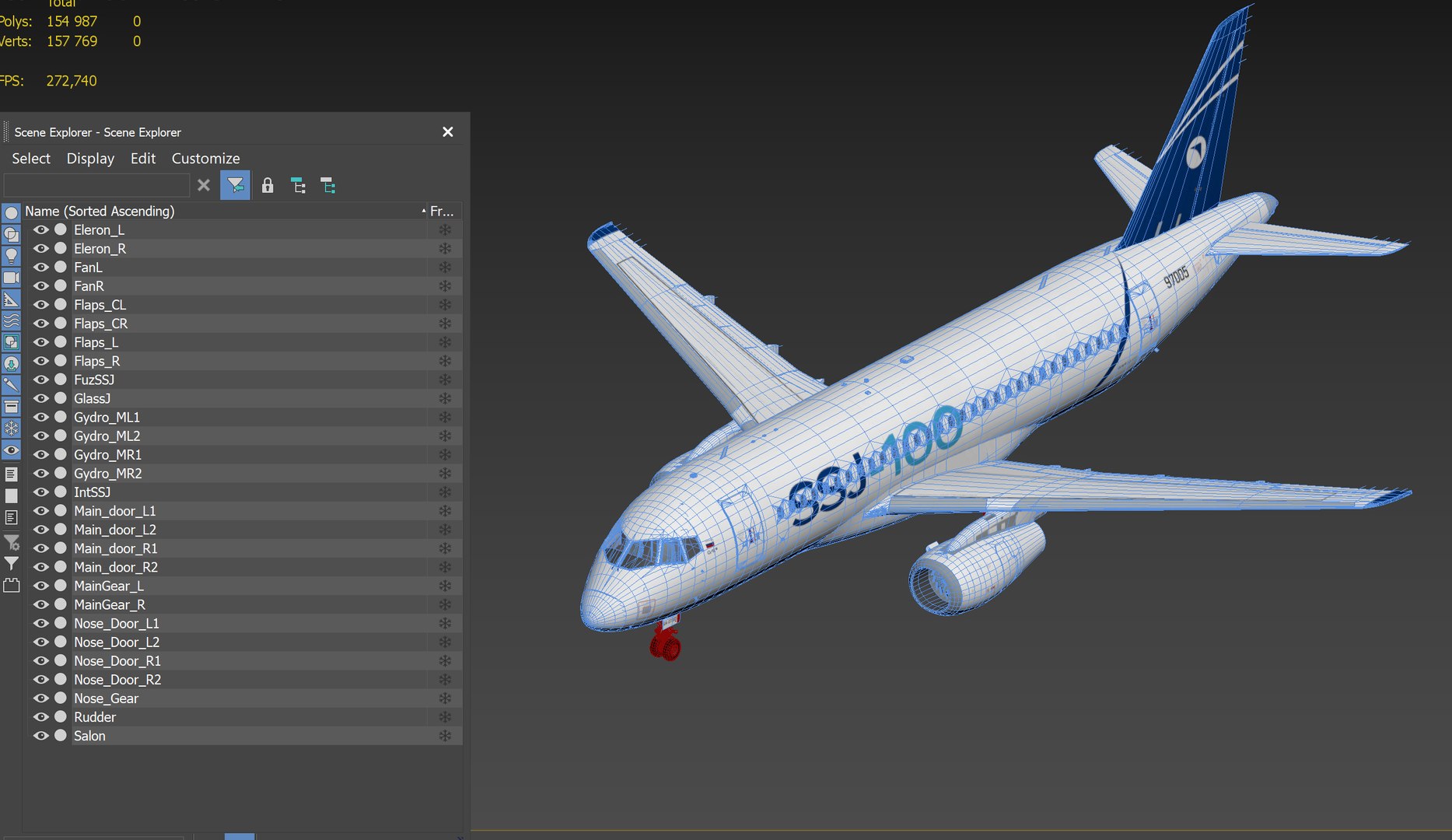 Sukhoi Superjet 100 3D Model - TurboSquid 2258810