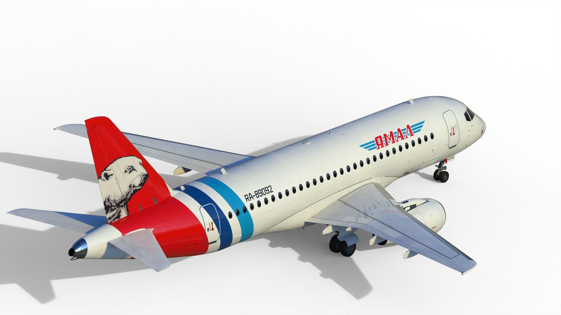 Sukhoi Superjet 100 3D Model - TurboSquid 2258810