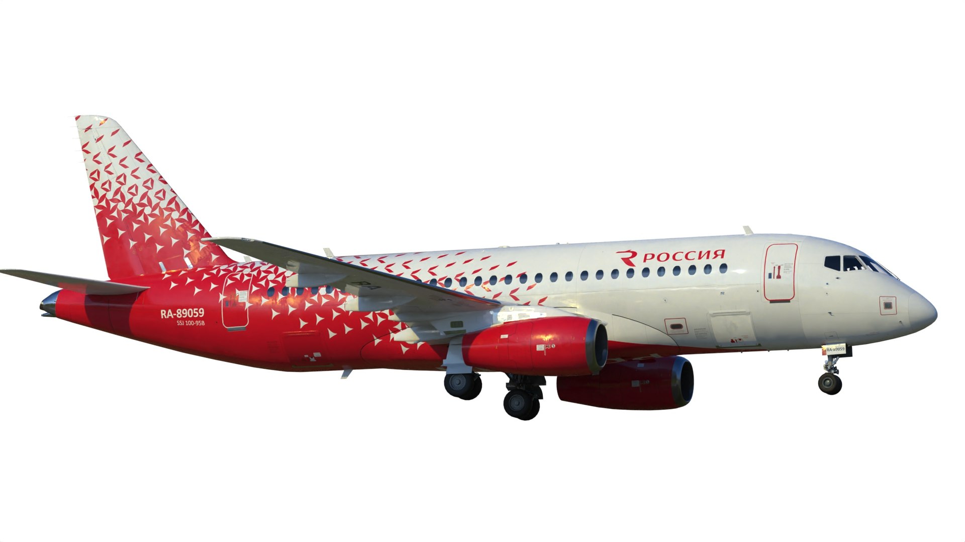 Sukhoi Superjet 100 3D Model - TurboSquid 2258810