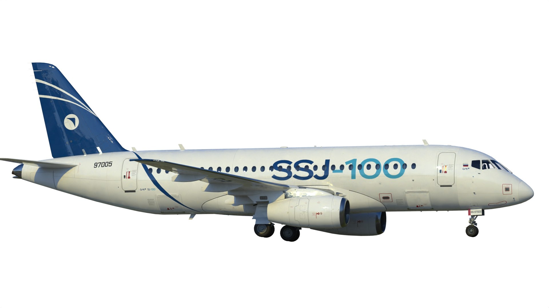 Sukhoi Superjet 100 3D Model - TurboSquid 2258810