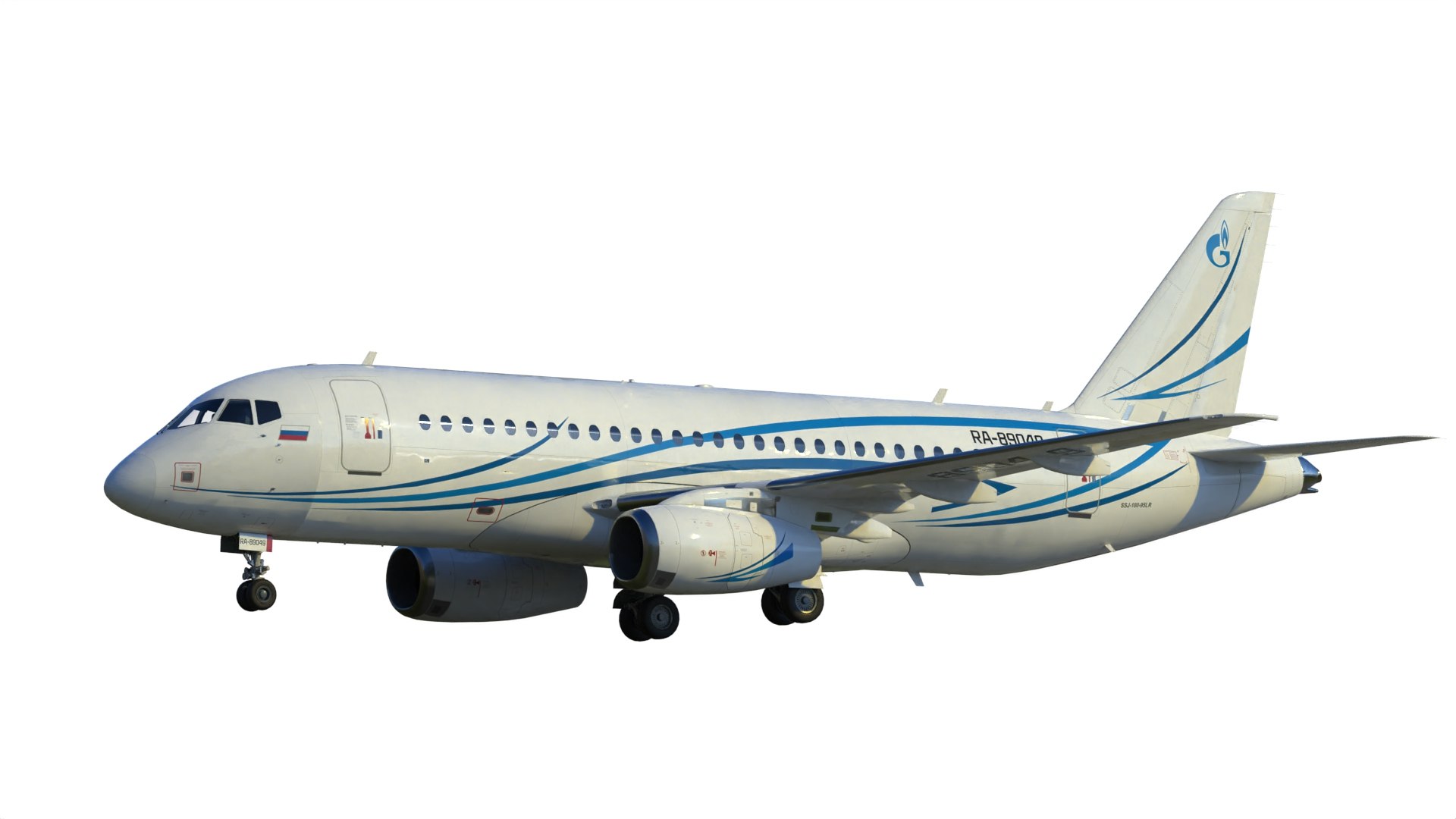 Sukhoi Superjet 100 3D Model - TurboSquid 2258810