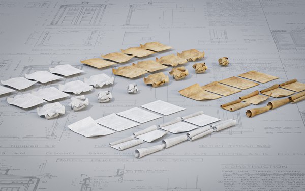 56 Crumpled Debris Paper Pack 3D model - TurboSquid 1805342
