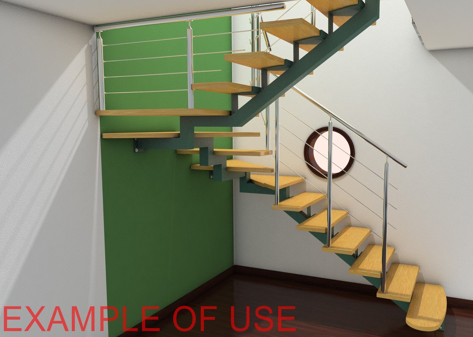 3d Model Stair Architectural