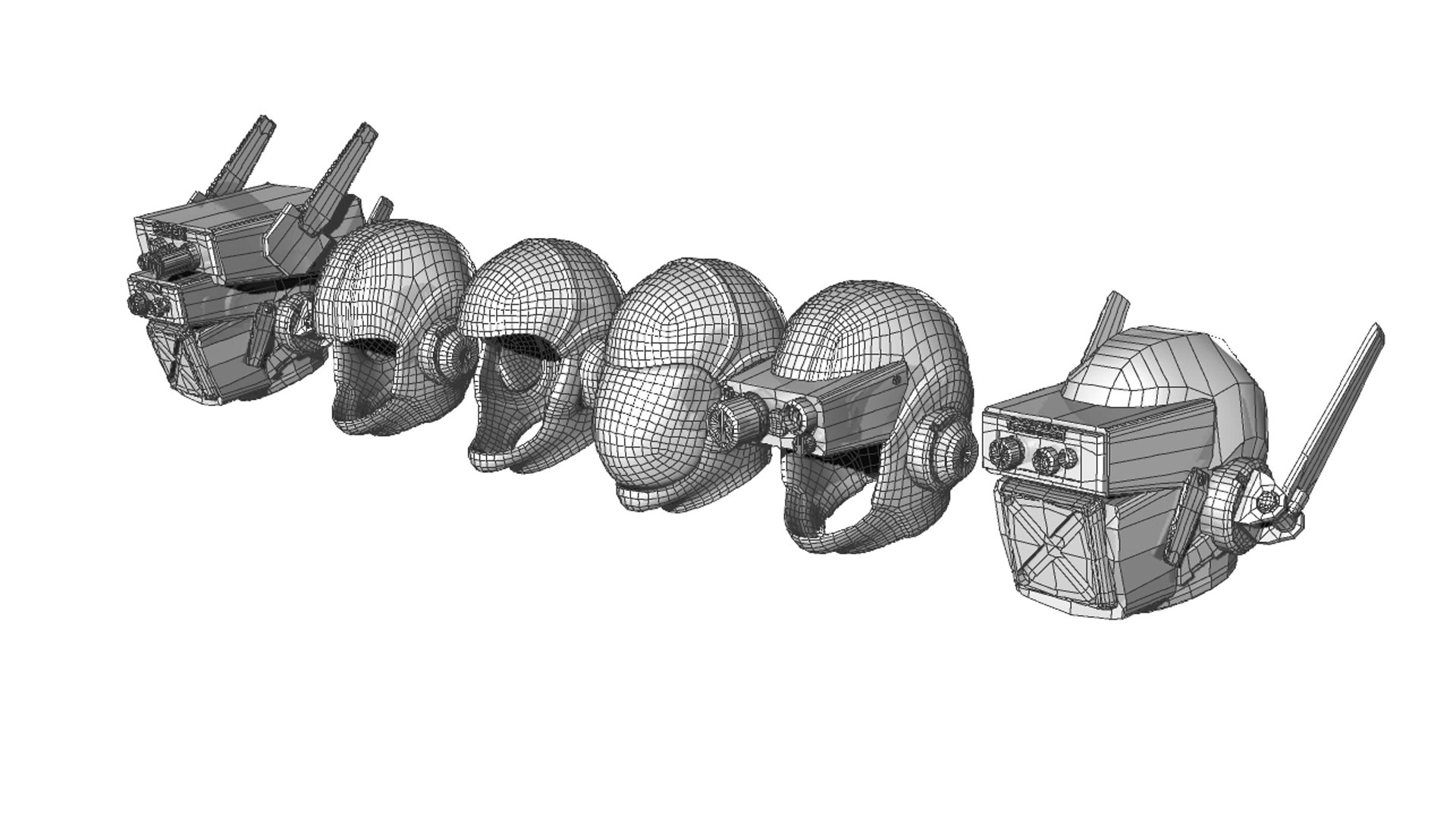 SciFi Helmet Packma 3D Model - TurboSquid 2060411