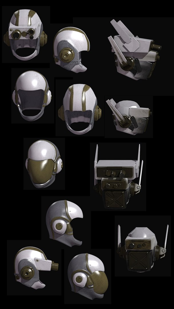 SciFi Helmet Packma 3D Model - TurboSquid 2060411