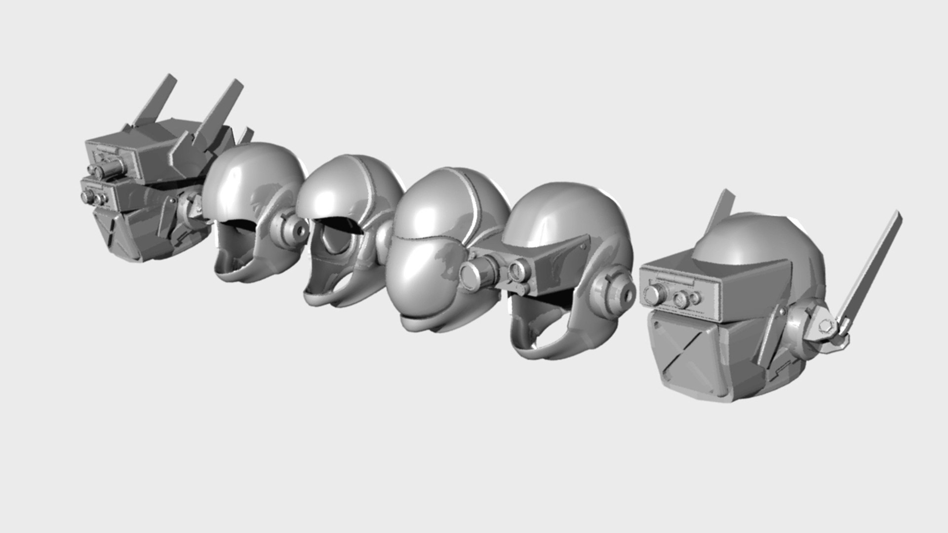 SciFi Helmet Packma 3D Model - TurboSquid 2060411